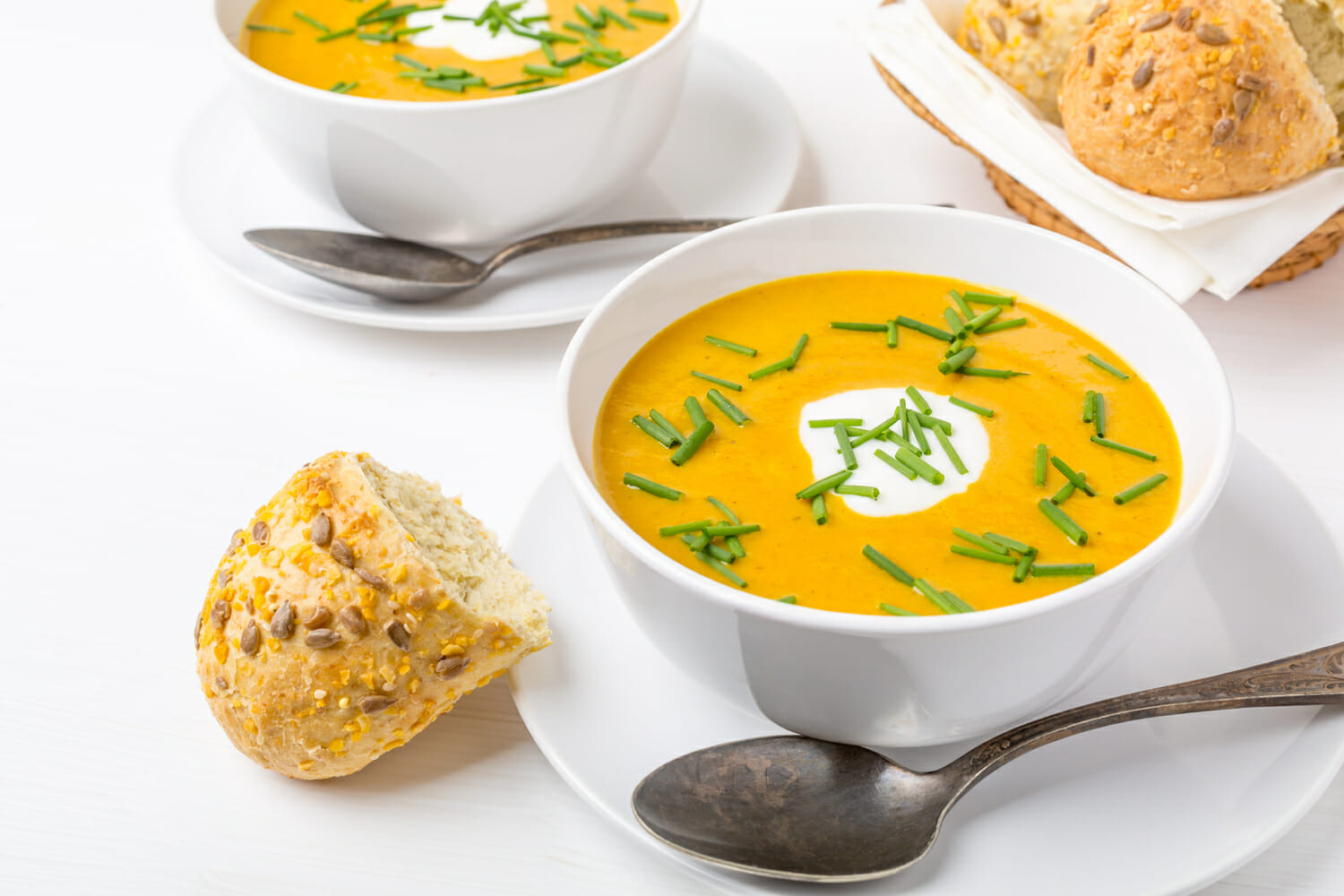 Creamy curried carrot and butter bean soup - The Horder Centre